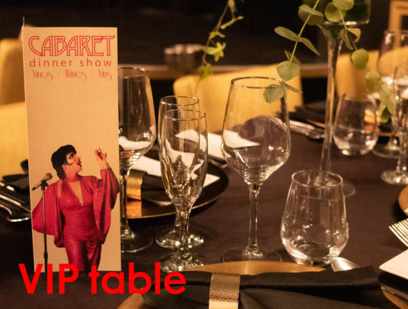 VIP table - Table price for max 6 persons including bottle of champagne ...